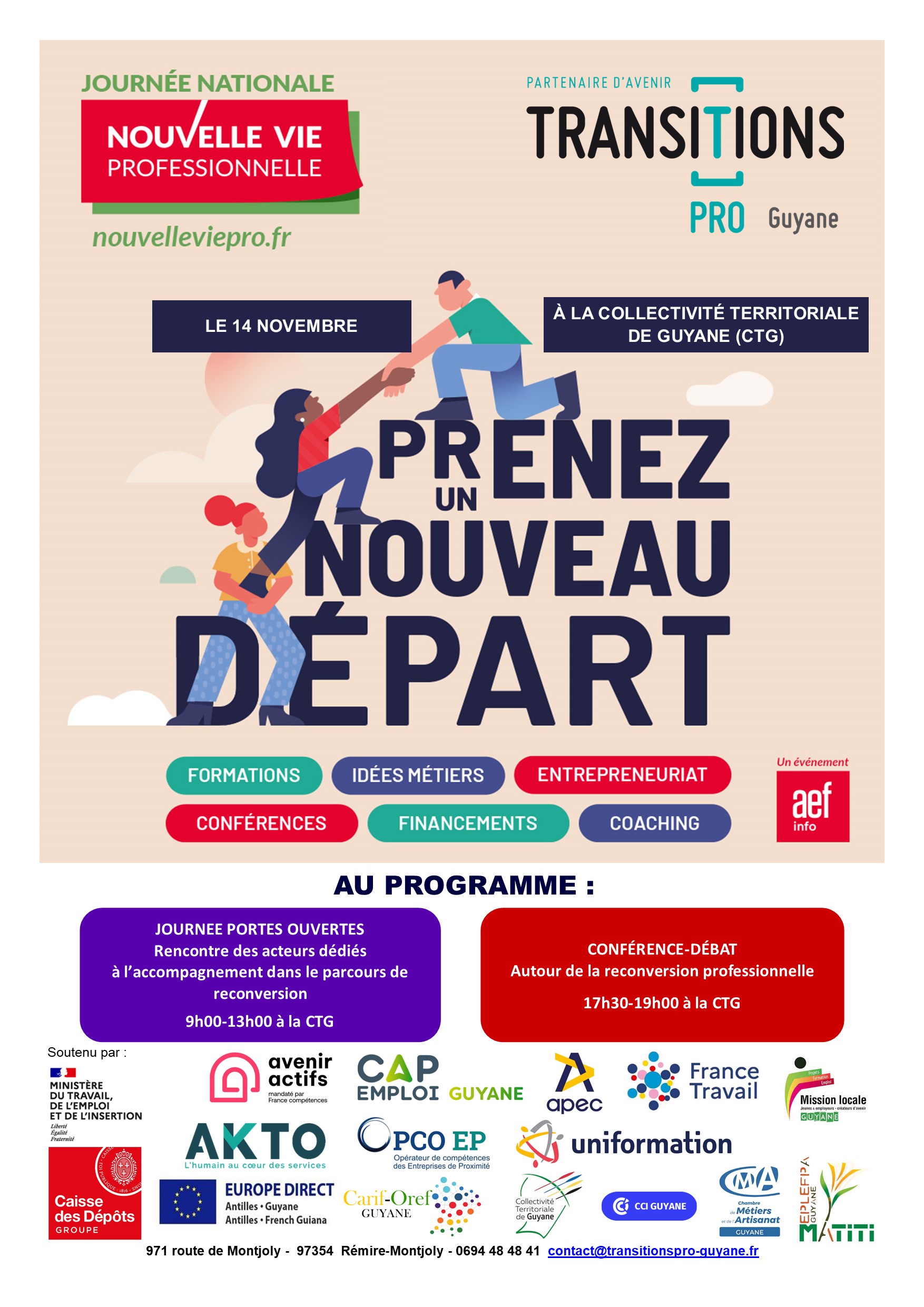 Ainsi, plusieurs temps fort seront proposés aux salariés Guyanais durant cette journée