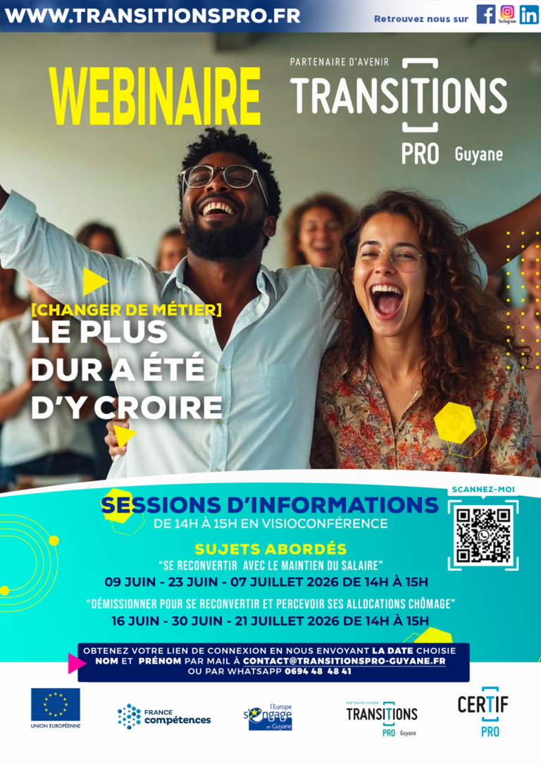 Nouvelle programmation des webinaires pour la période juin-juillet 2026
